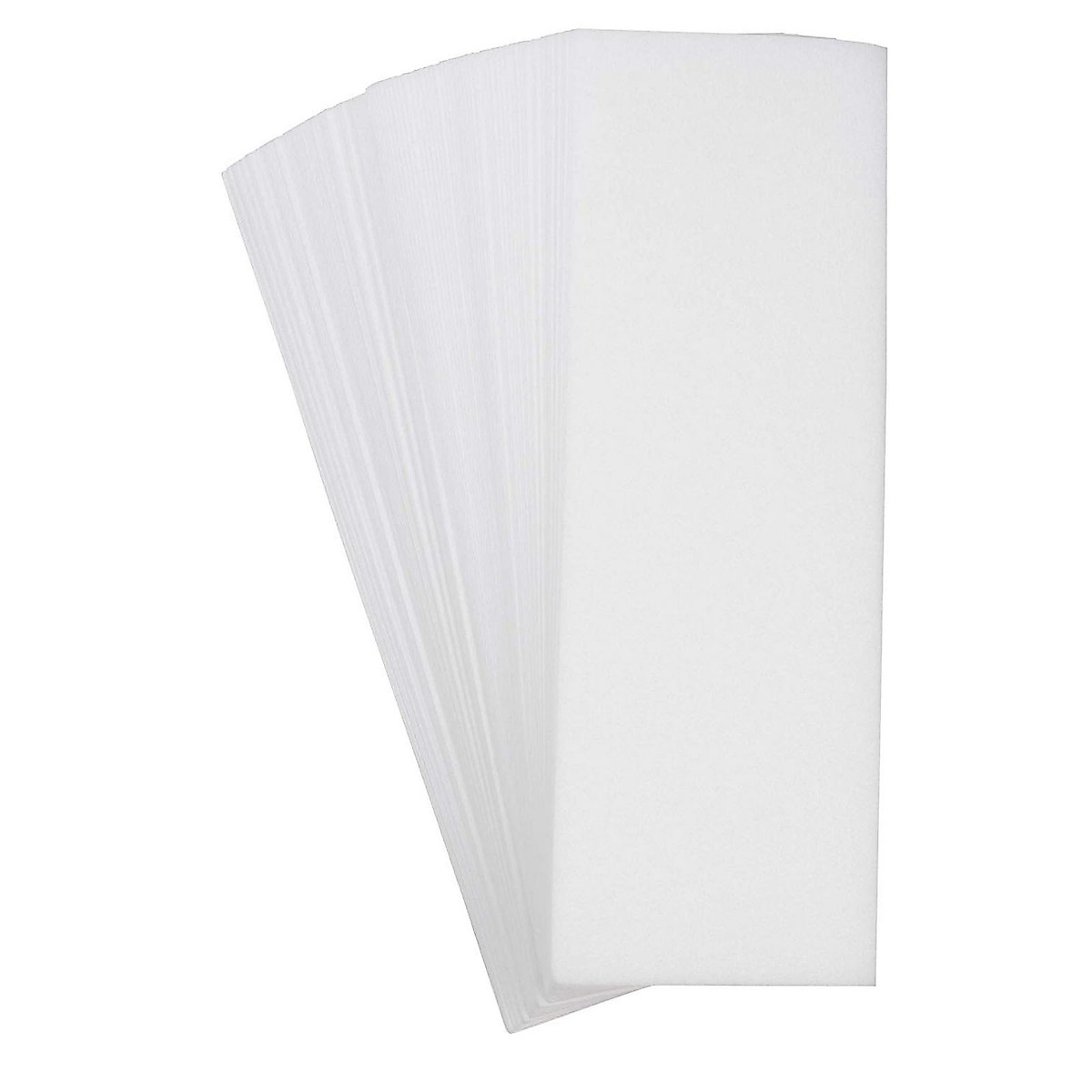 Juvale 400-Pack Wax Strips for Body and Facial Hair Removal - Non-Woven Depilatory Paper Sheets, Customizable Size, Smooth Surface, and Disposable (7.85x2.7 in)