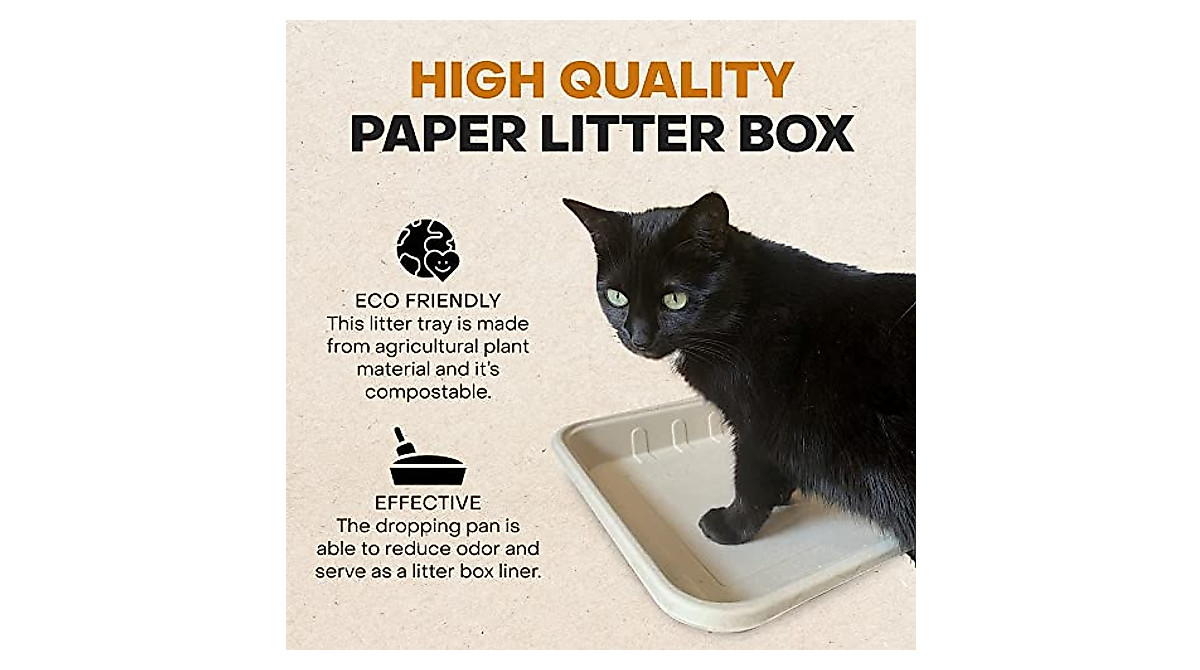 Emerging Green Disposable Litter Box Set – Eco-Friendly Pet Waste Solution