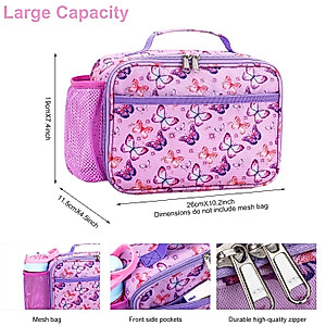 RHCPFOVR Kids Lunch Bag - Insulated Lunch Box for Boys Girls,Washable Lunch Bag and Reusable Toddler Leak-proof Lunchbox for School and Daycare