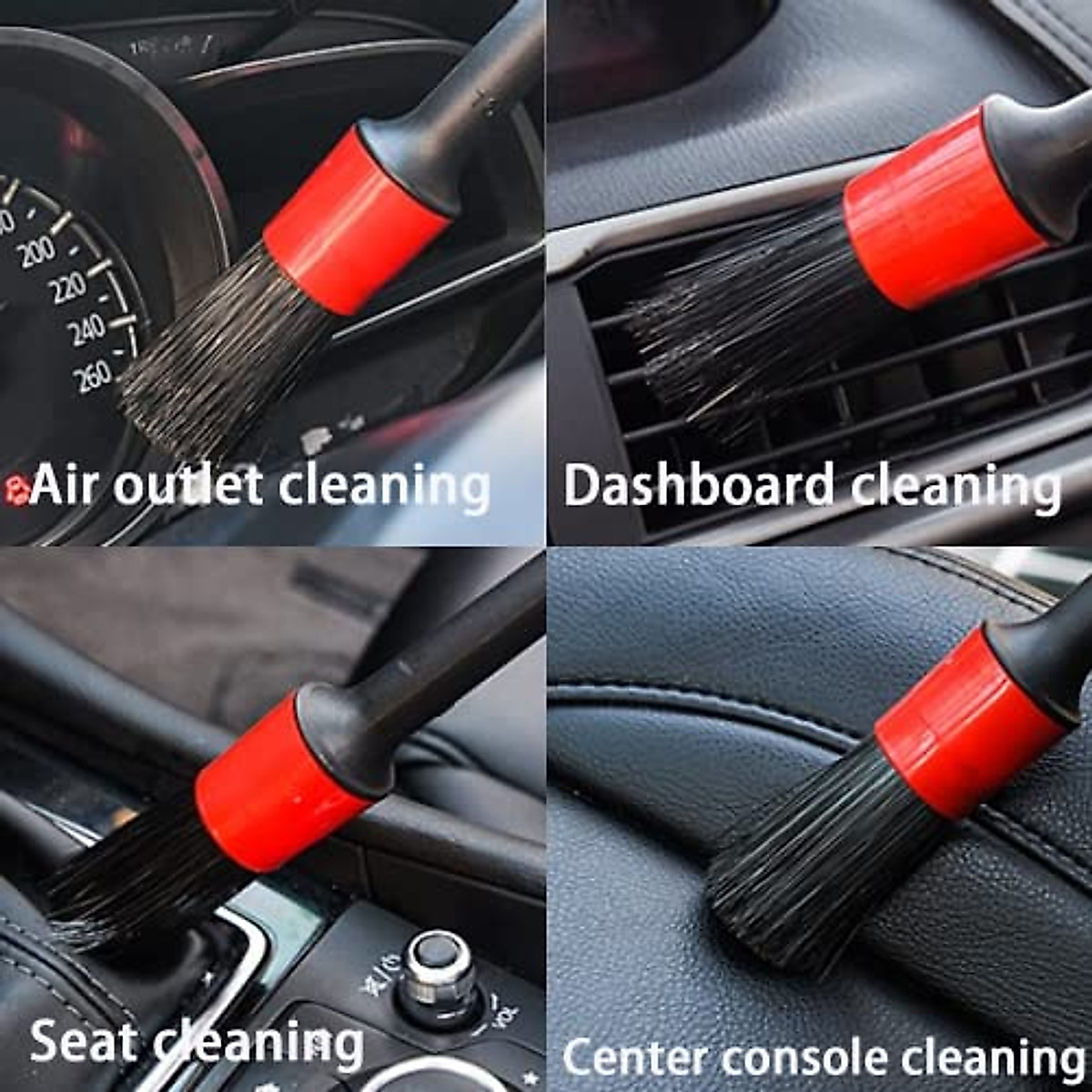 22 Pcs Car Cleaning Tools Kit, Car Detailing Brush Set, Auto Detailing Drill Brush Set, Car Detailing Kit with Carry Bag for Cleaning Automobile Interior, Exterior, Wheels, Dashboard, Leather, Wiper