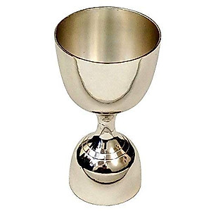 Stainless Steel Jigger shot glass Double Sided Peg Measure (60ml and 30ml, Silver)
