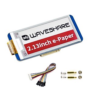 Three Color 2.13inch E-Ink Display HAT (B), 212x104 Resolution 3.3V/5V Red Black White E-Paper Display Screen for Raspberry Zero/Zero W/Zero WH/2B/3B/3B+ SPI Interface,Full Refresh