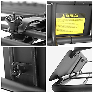 Leader Accessories Roof Rack Cargo Basket Set, Cargo Carrier Bag 15 Cubic Feet Capacity with Car Top Luggage Holder Adjustable Length 43/64 inches Cargo Net 3' x 4' for SUV, Van, Sedan,Jeep