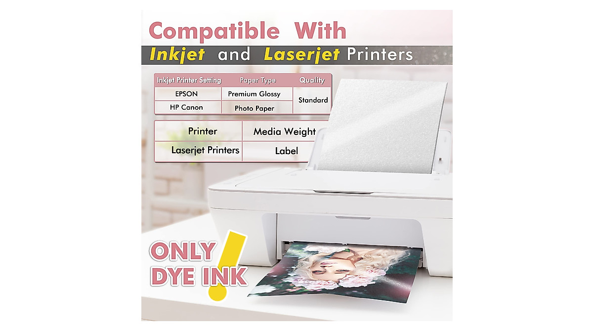 Koala Pearl Glossy Photo Paper 8.5X11 Inches 48LB 30 Sheets Shiny for Inkjet and Laser Printer ...