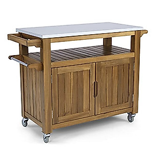 homestyles Maho Brown Outdoor Cart
