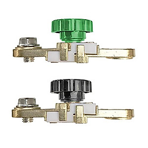 AICEL Car Side Post Battery Disconnect Switch, Side Terminal Battery Power Cut Off Switch for 3/8 Inch Electrical Equipment, Battery Master Switch Isolator for Car Boat Marine Truck