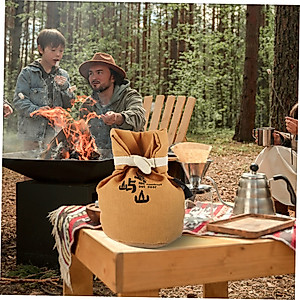 CIMAXIC Large Capacity Canvas Drawstring Bag for Camping and Storage Multi Purpose Rice and Grain Holder Muslin Style for Outdoor Adventures and Picnics