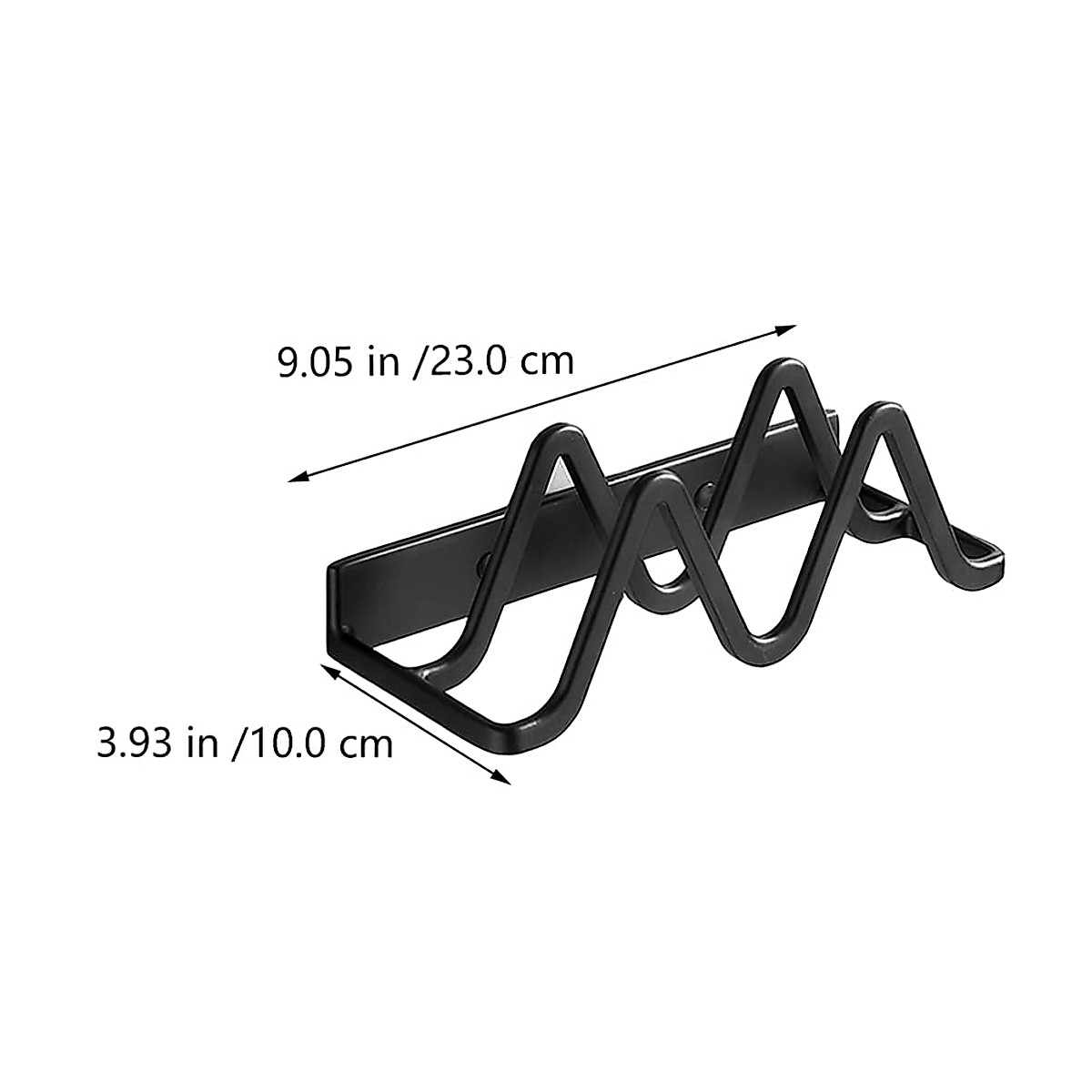 Cabilock Kitchen Lid Organizer Wall Mounted Pot Lid Storage Rack Cabinet Pantry Countertop Bakeware Organizer Dish Stand Holder for Spatula Plates Lid Cutting Boards Black