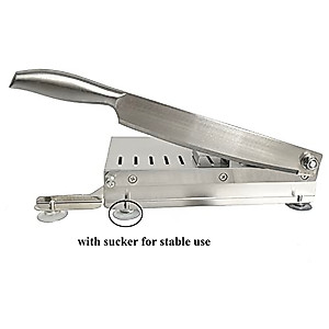 Frozen Meat Cutter Manual Slicer Chopper 10.4inch Stainless Steel for Rib Beef Mutton Vegetable Whole Chicken