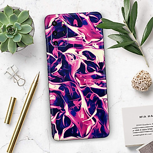 DesignSkinz Blurred Abstract Flow V22 Protective Vinyl Decal Wrap Skin Cover Compatible with The Samsung Galaxy S20 (Screen Trim & Back Glass Skin)