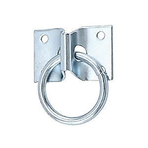 QWORK 2" Cross Tie Rings for Horse Through, 2 Pack Tie - Equestrian and Livestock Ties Loop Hay Net Loop Horse