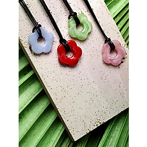 OJERRY Preppy Kawaii Cool Baby Blue Flower Cord Necklace Cute Coolest Accessories Waterproof Summer Esentials Friendship Necklaces Gift for Women Trendy Stuff