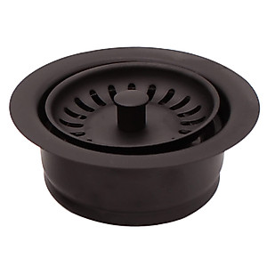 Westbrass D2089SEV-12 3-1/2" Kitchen Sink Waste Disposal Drain Flange and Basket Strainer, Oil Rubbed Bronze