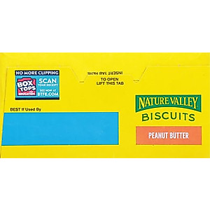 Nature Valley Biscuit Sandwiches, Peanut Butter Snack, 5 ct, 6.75 OZ