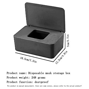 Wipes Dispenser, Baby Wipe Holder with Lids, Keeps Wipes Fresh, Refillable Wipes Container with Sealing Design, Bathroom Wipes Pouch Case (Black)