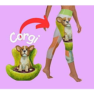 Whimsy Fit Womens Leggings Yoga Pant High Waisted Tummy Control Capri Leggings for Workout Wear Leggings for Women Activewear Pink/Red