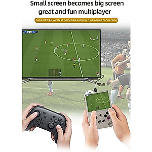 ANBERNIC RG35XX Handheld Game Console with 5000 Games, 3.5inch IPS OCA Screen Linux System Chip Cortex-A9 Portable Handheld Nostalgic Arcade Retro Game Machine, 64g, 2100mAh (Rg35xx Gray)