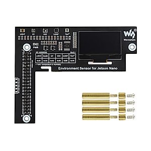 Waveshare Environment Sensors Module Designed for Jetson Nano I2C Bus with 1.3inch OLED Display