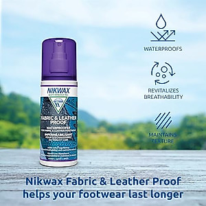 Nikwax Fabric and Leather Proof Waterproofing (Spray-On) 14.61 x 4.45 x 4.45 cm; 113.4 g