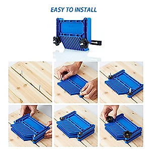 SUNLFPROD 2023 Upgrade Featherboard Safety Device Stackable Feather board for Most Standard 3/4", 5/8" & 3/8" Miter Slots, Miter Track, T-Slots, T-Track on Table saws, Router Tables & Band Saw