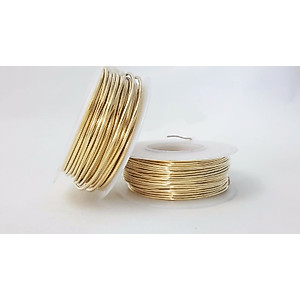 18 Gauge, Jeweler's Brass Wire, Red Brass, Round Dead Soft CDA #230 Alloy Jewelry Grade - 4oz (54FT) by CRAFT WIRE