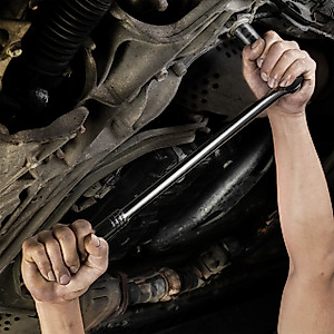 EPAuto 1/2 Inch Drive by 17.5'' Length Breaker Bar, CR-V Steel