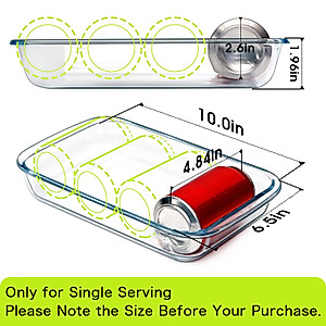 Mini-1.5 QT Glass Baking Dish for Oven, (Single Serving) Glass Pan for Cooking Dish Casserole Dish Rectangular Baking Pan Glass Bakeware