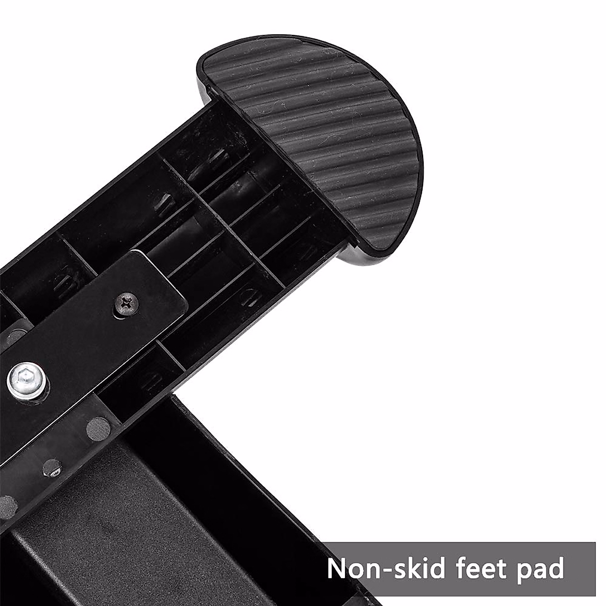 Portable Under Desk Exercise Pedal Bike for Legs and Arms, Durable Leg and Arm Recovery Medical Exerciser with LCD Display (Silver)