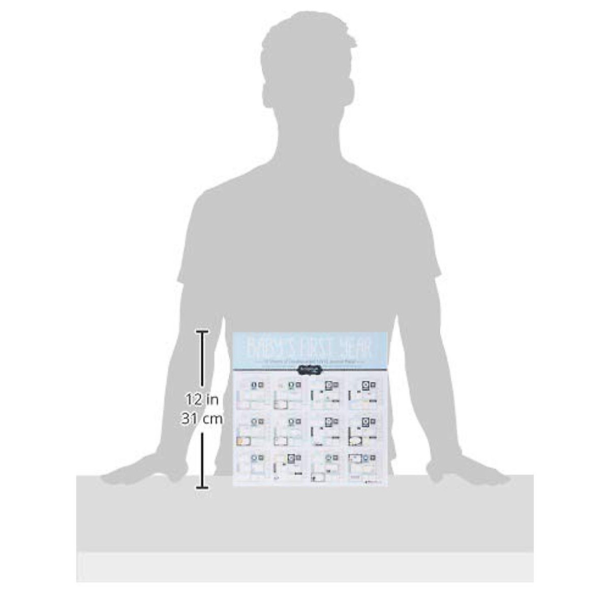 Scrapbook Customs 36967 Baby Boy First Months Scrapbooking Kit
