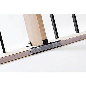 Panana 5 Inch Metal Box Spring Bed Base/Heavy Duty Steel with Fabric Cover/Mattress Foundation/Wooden Frame Easy Assembly, Queen, White