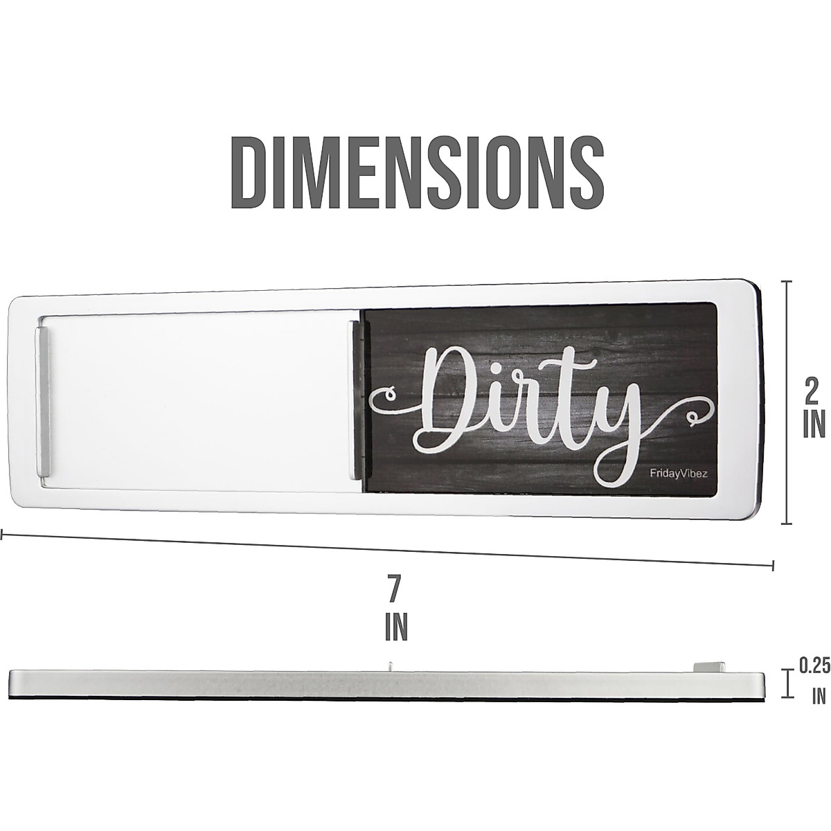 Dishwasher Magnet Clean Dirty Sign, Strong Clean and Dirty Magnet for Dishwasher, Universal Dirty or Clean Dishwasher Magnet Indicator, Clean/Dirty Farmhouse Dark Wood Dish Wash Sign Magnet