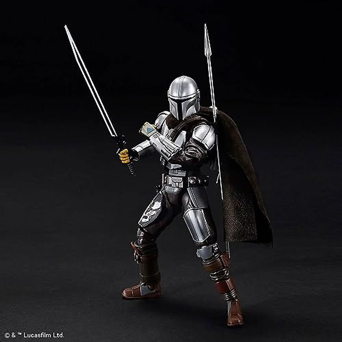 Bandai Hobby - The Mandalorian - The Mandalorian Beskar Armor (Silver Coating Ver.), Bandai Spirits Star Wars 1/12 Model Kit