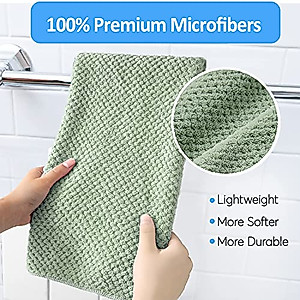 Bathroom Towel Set Green 4 Pack-35x70 Towel,600GSM Ultra Soft Microfibers Bath Towel Set Extra Large Plush Bath Sheet Towel,Highly Absorbent Quick Dry Oversized Towels Spa Hotel Luxury Shower Towels