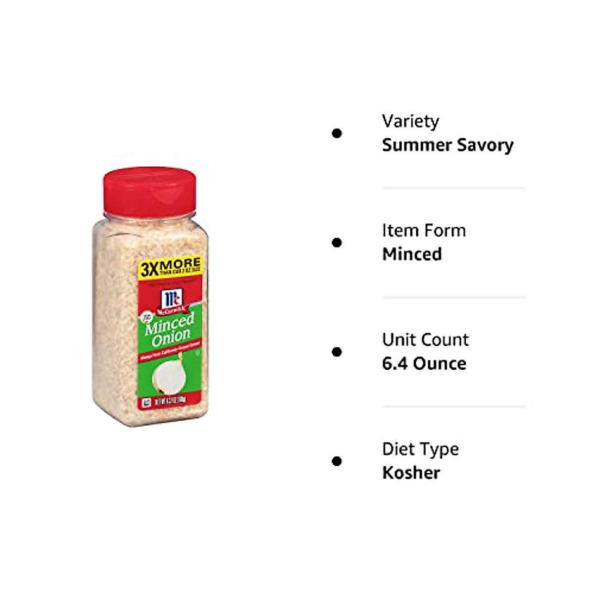 McCormick Minced Onion, 6.37 oz