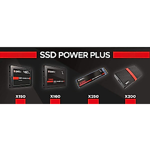 Emtec X200 Power Plus 512GB mSATA Portable Solid State Drive (SSD) - ECSSD512GX200
