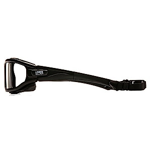 PYRAMEX I-Force Slim Safety Goggle, Black Frame/Clear Anti-Fog Lens