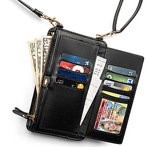 Claasico Womens Crossbody Wallet & Phone Case | iPhone/Samsung/LG Magnet Cell Pouch & Handbag