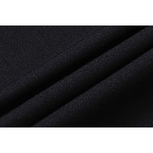 Sportides Men's Short Sleeve Sport Tee Shirts T-Shirts Tshirt Tops Runningshirt Golf Tennis Bowling Running LSL264 Black XXL