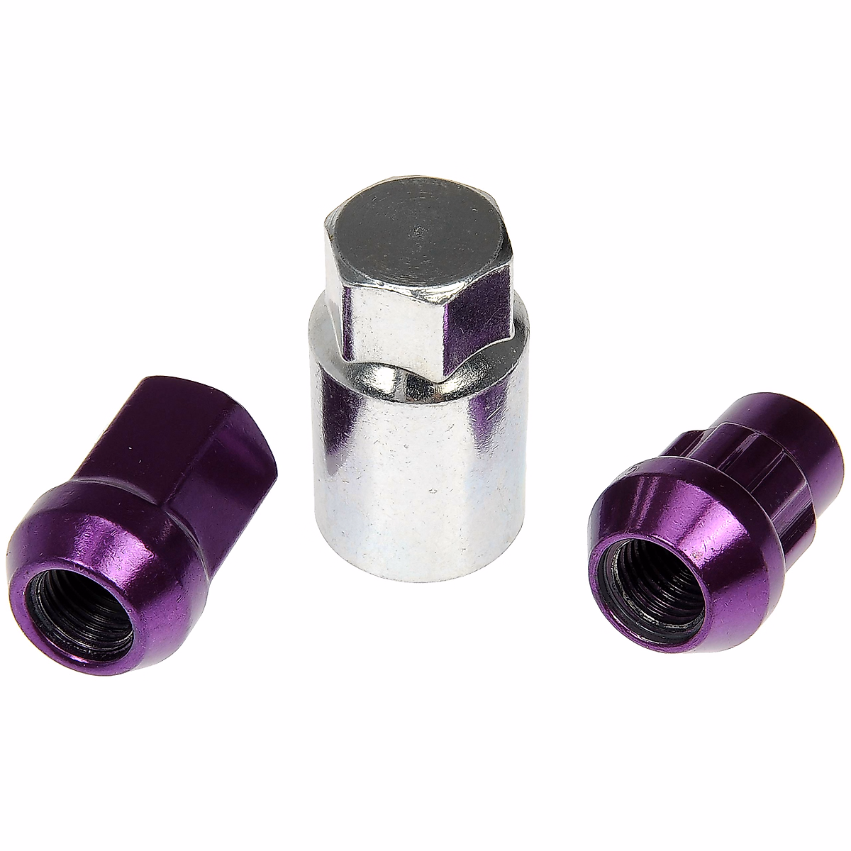 Dorman 713-375J Purple Acorn Wheel Nut Lock Set Compatible with Select Models, 20 Pack