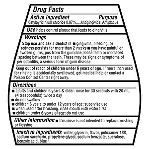 Amazon Basics Multi Action Antiseptic Rinse, Alcohol Free, Fresh Mint, 1 Liter, 33.8 Fluid Ounces, 1-Pack (Previously Solimo)