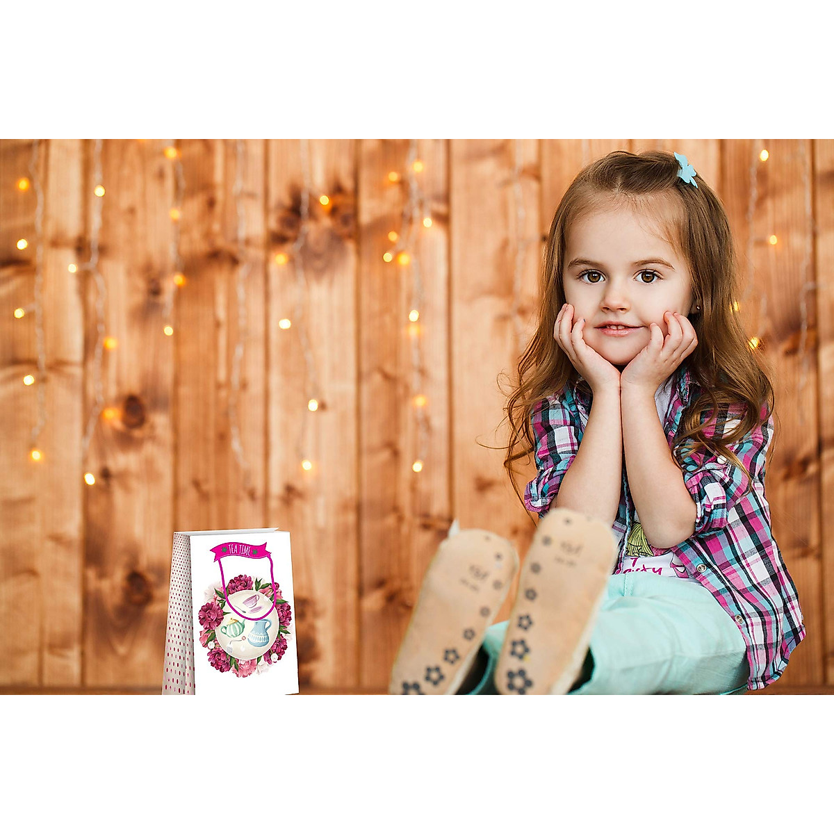 LARZN - Celebrate With an Impression Premium Tea Party Bags, Party Favor Bags, New, Treat Bags, Gift Bags, Goody Bags, Party Favors, Party Supplies, Decorations, 12 Pack