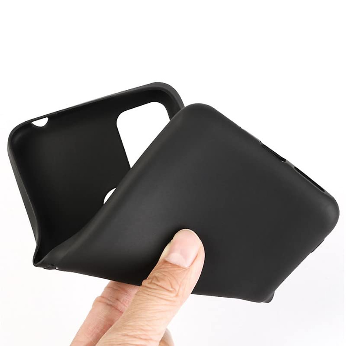 MAOUICI Compatible with Cover Cases for Infinix Note 30 Pro (6.67 inches),Black Soft TPU Protection Cover Case with 1 Tempered Glass Screen Protector