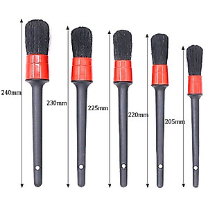 Swpeet 5 Pcs Detailing Car Clay Bar and 5 Pcs Boar Hair Detail Brush Set