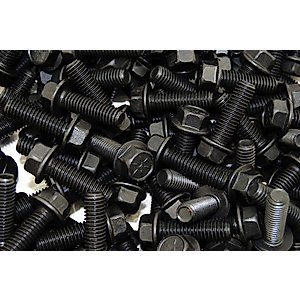 (100) Grade 8 Hex Head Flange Bolts 3/8-16 x 1-1/4 Cap Screw