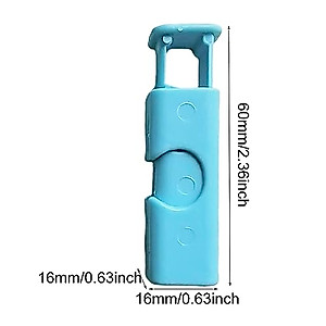 Bag Clips, 16pcs Food Clips Bread Bag Clips for Food Storage, Squeeze and Lock Bag Closure Clips Chip Clips, Snack Clips