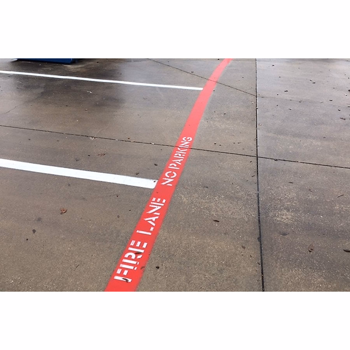 Curb N Sign Fire Lane Stencil - 4 Inch Premium No Parking Stencil for Customizing Curbs or Parking Lots - Reuseable Made in USA with Thick Premium Plastic for multisurfaces