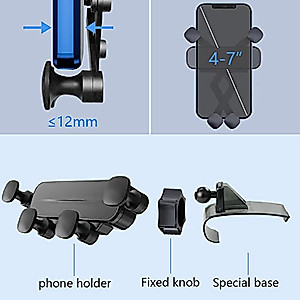 LUNQIN Car Phone Holder Mount for 2015-2023 Porsche Macan and 2019-2023 Porsche Cayenne Auto Accessories Interior Decoration Mobile Cell Smartphone Bracket