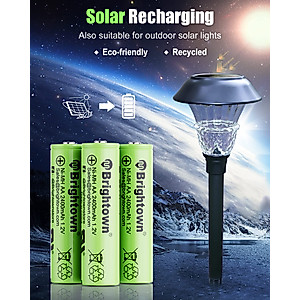 12-Pack Rechargeable AA Batteries Pre-Charged