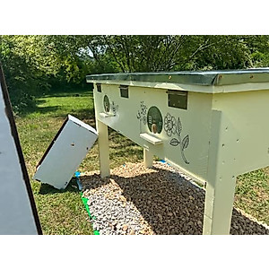 WEICHUAN 10PCS Bee Hive Nuc Box Entrance Gates, Entrance Disc (Diameter:4.84") - Beekeeping Equipment Beehive Tool Beekeeper Tool