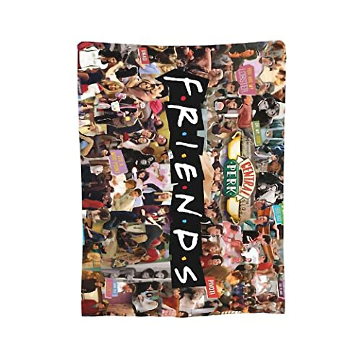 Evible Friends Throw Blanket Ultra-Soft Micro Fleece Blanket Warm Sofa Bed Blanket All Season Lightweight Flannel Blankets 50''X40''